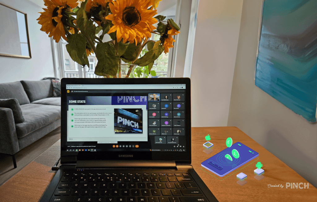 Goed bezocht webinar in-app payments | Pinch | app developers